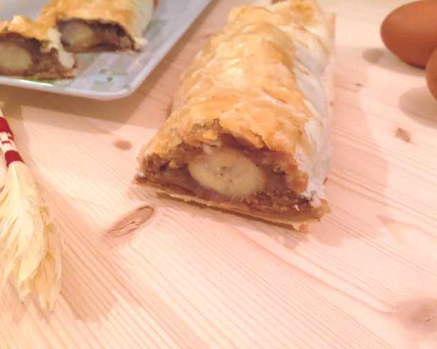 Gaštanová štrúdľa z lístkového cesta (recept) | Gastro-tipy.SK