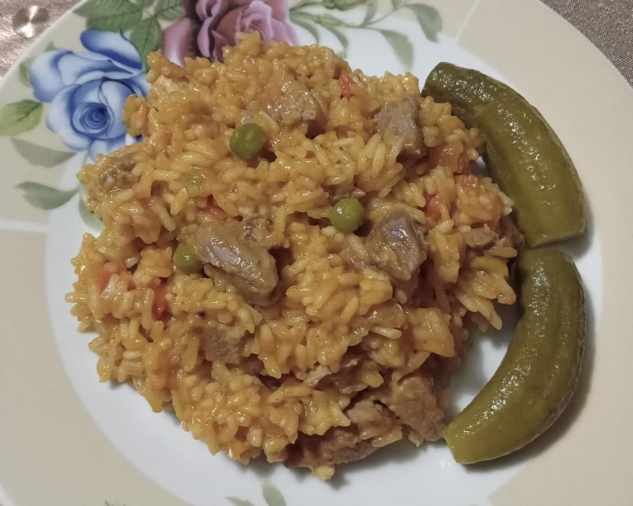 Rizoto z bravčového mäsa pripravované v rúre (recept) | Gastro-tipy.SK